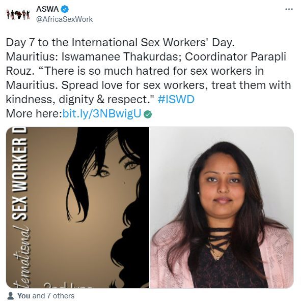 NSWP members mark International Sex Workers' Day on 2nd June 2022 ...